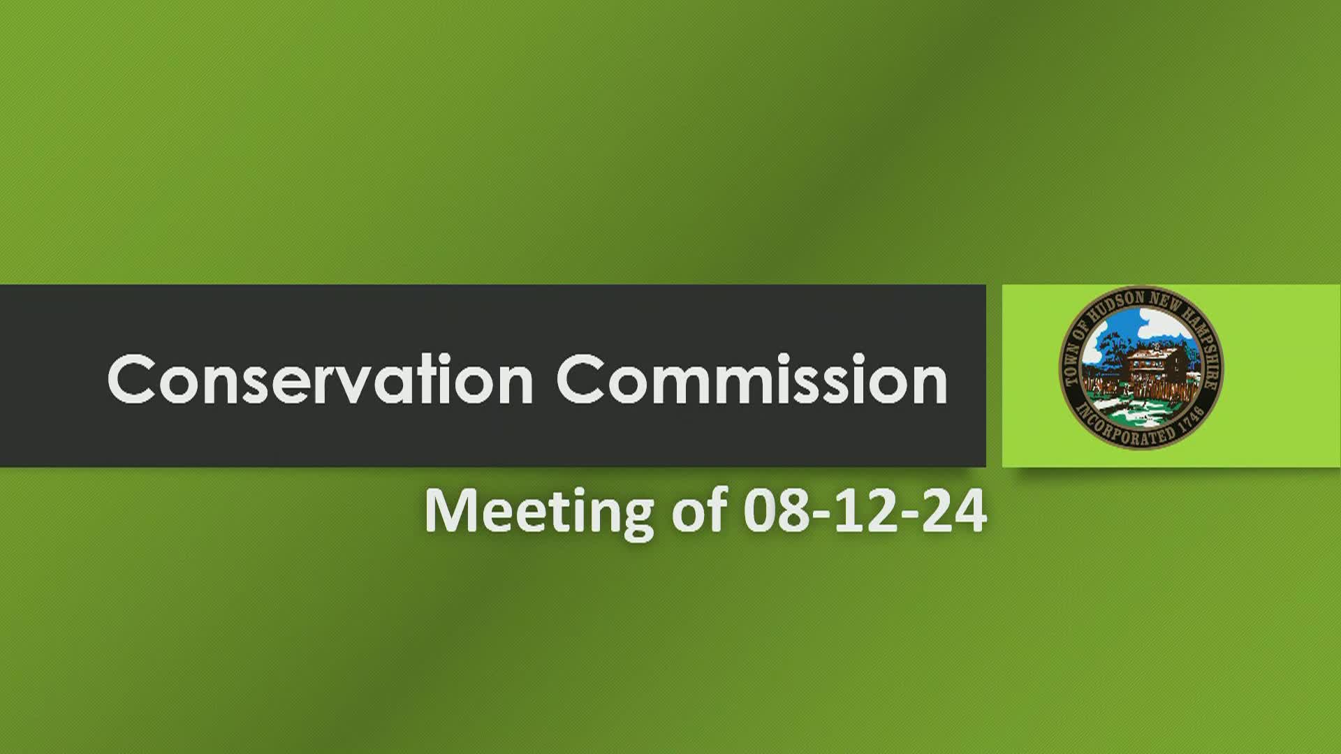 Conservation Commission Meeting of 08-12-24